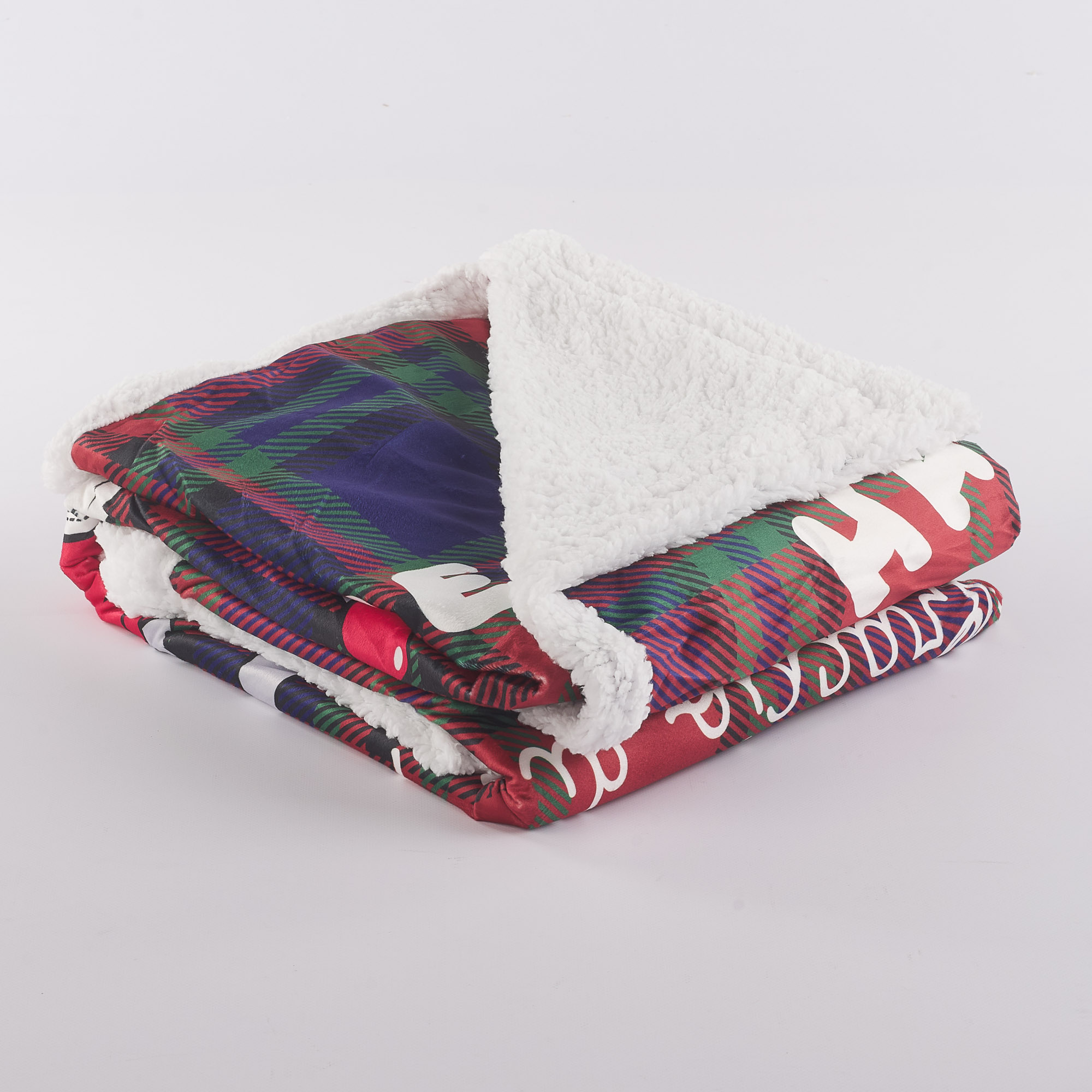 Iron Embrace Plaid in Sherpa | La Casa Italiana